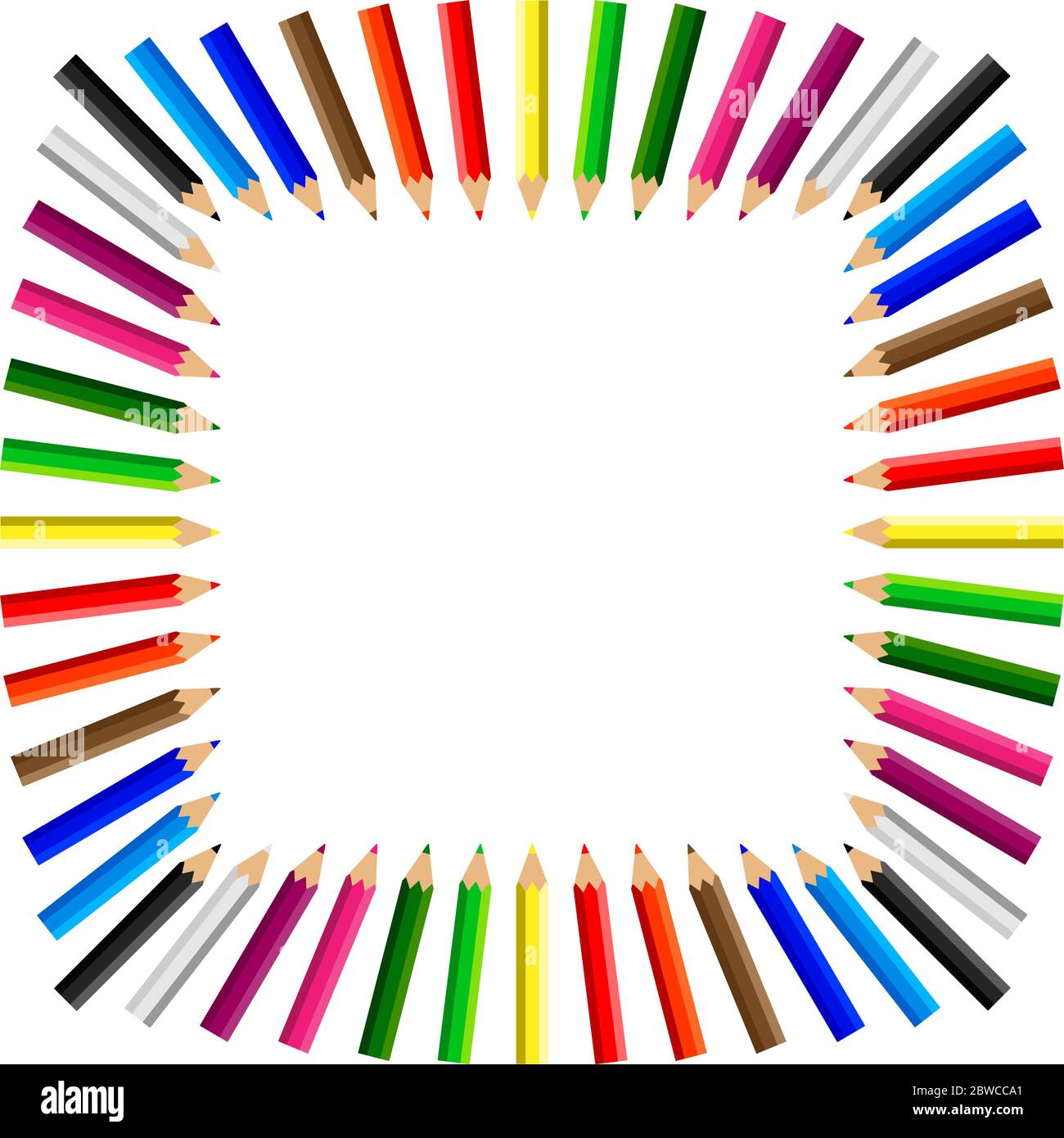 Color Pencils Background Vector Illustration Stock Vector Image & Art ...