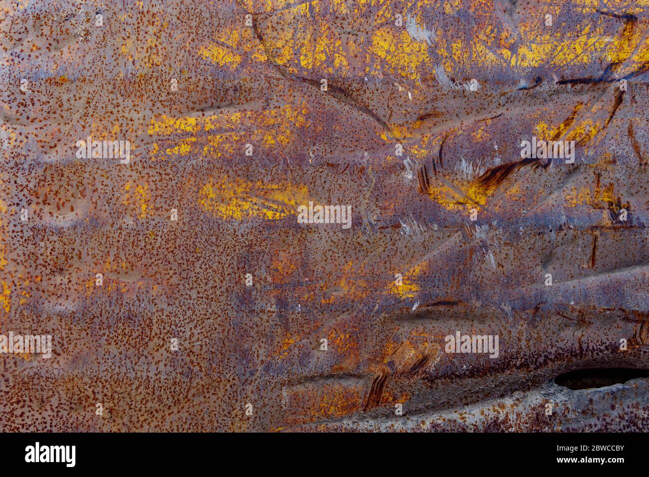 Deep Red Rusty iron or steel texture and surface with heavy distort and ...