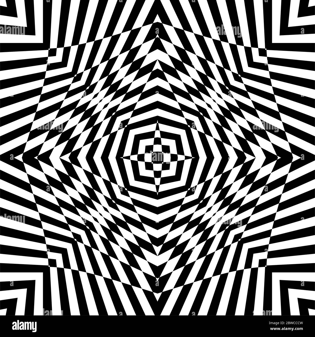 Optical Illusion Background Vector Illustration Stock Vector Image ...