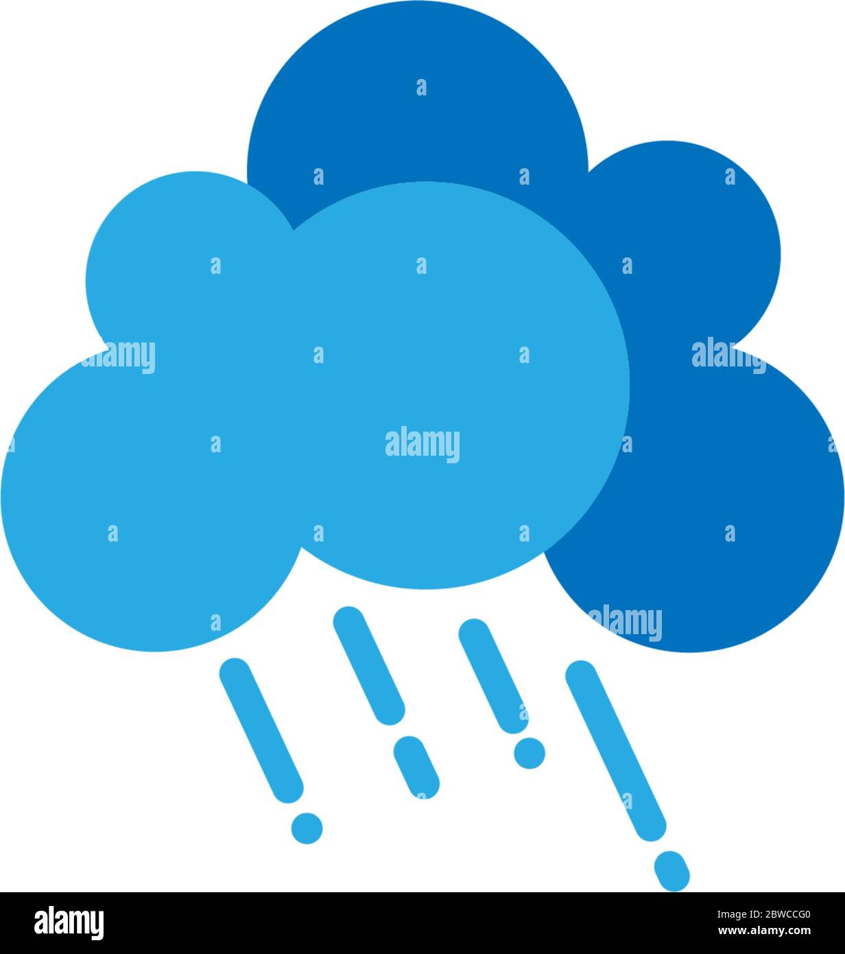 Rainy cloud logo icon concept illustration Stock Vector Image & Art - Alamy