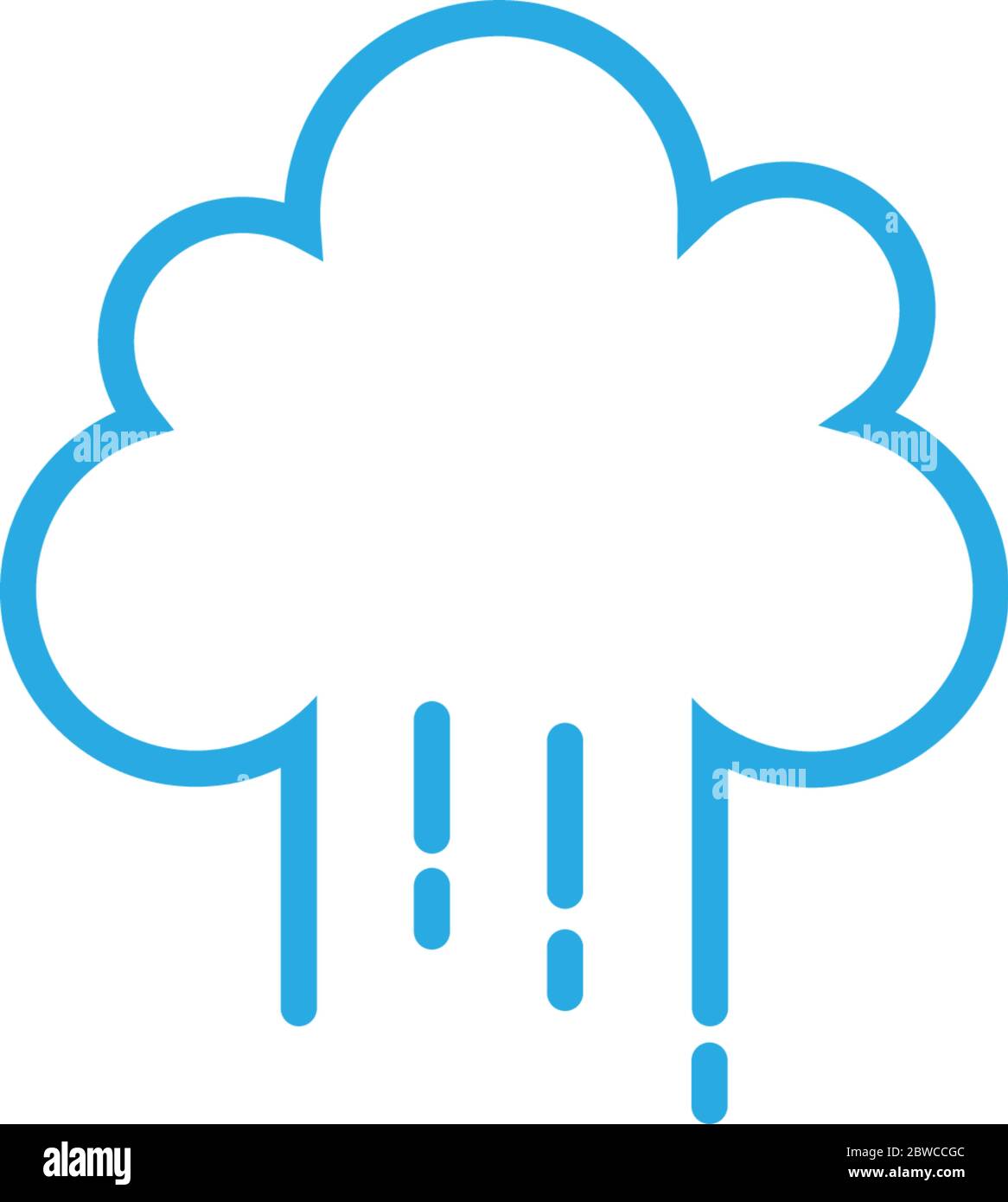 Rainy cloud logo icon concept illustration Stock Vector Image & Art - Alamy