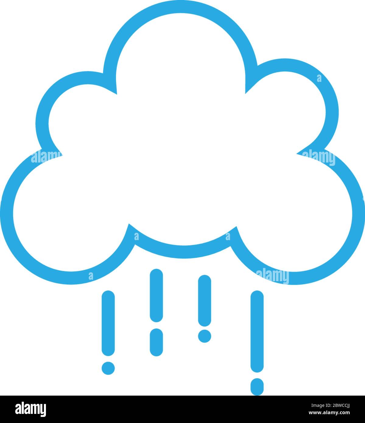 Rainy cloud logo icon concept illustration Stock Vector Image & Art - Alamy
