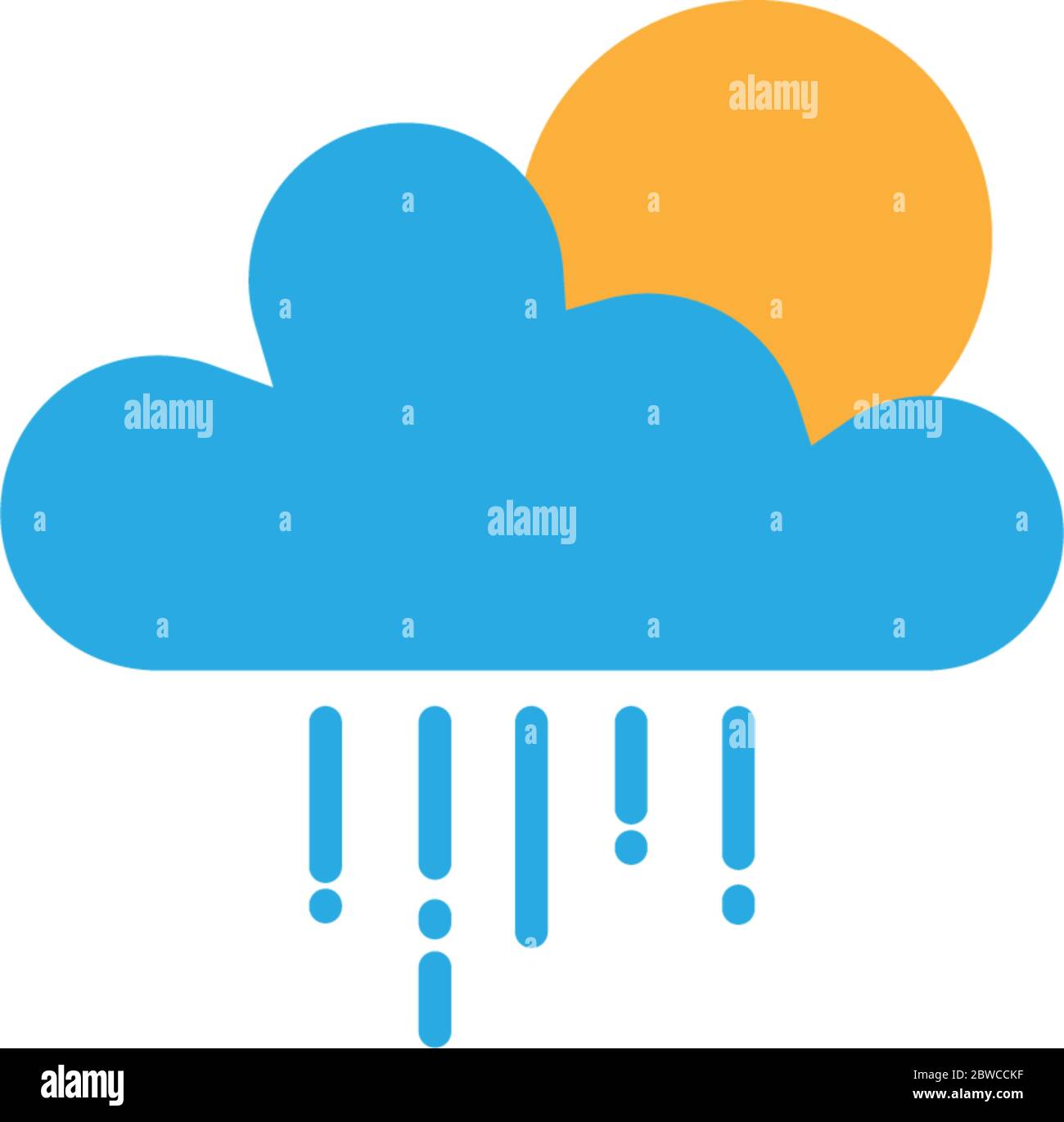 Rainy cloud logo icon concept illustration Stock Vector Image & Art - Alamy