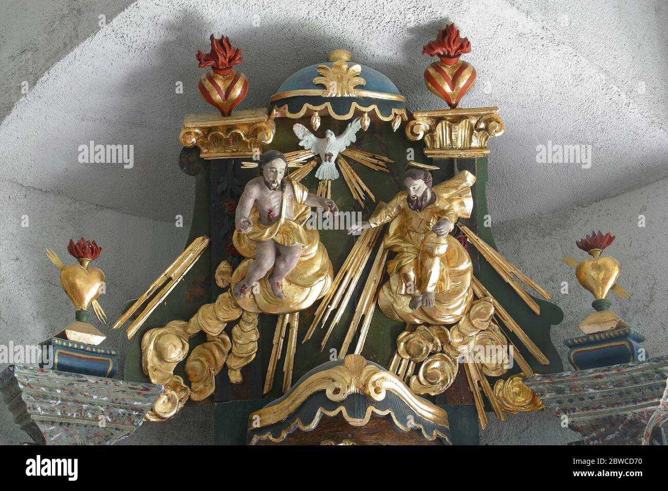 Holy Trinity, statue on Our Lady's altar in the chapel of St. Anthony ...