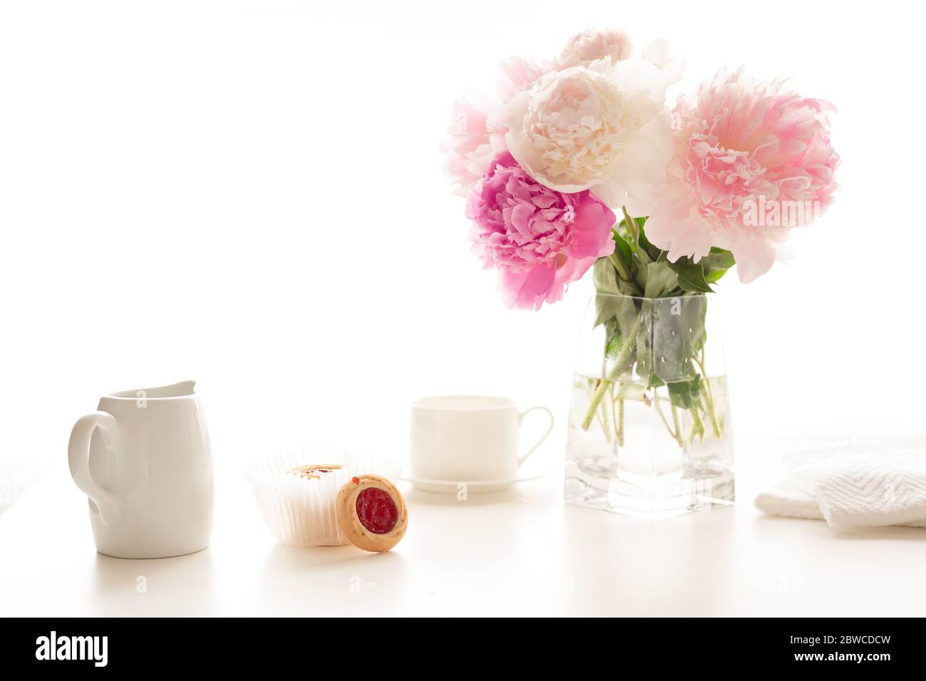 Romantic dessert cup tea Cut Out Stock Images & Pictures - Alamy
