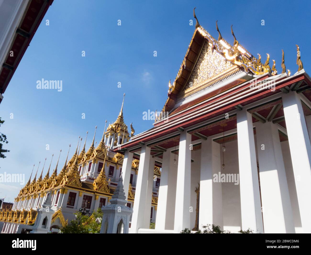 Loha Prasat Wat Ratchanatda temple in ฺBangkok Thailand Stock Photo - Alamy
