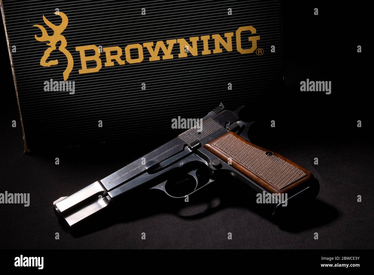 Browning High Power Pistol Stock Photo - Alamy