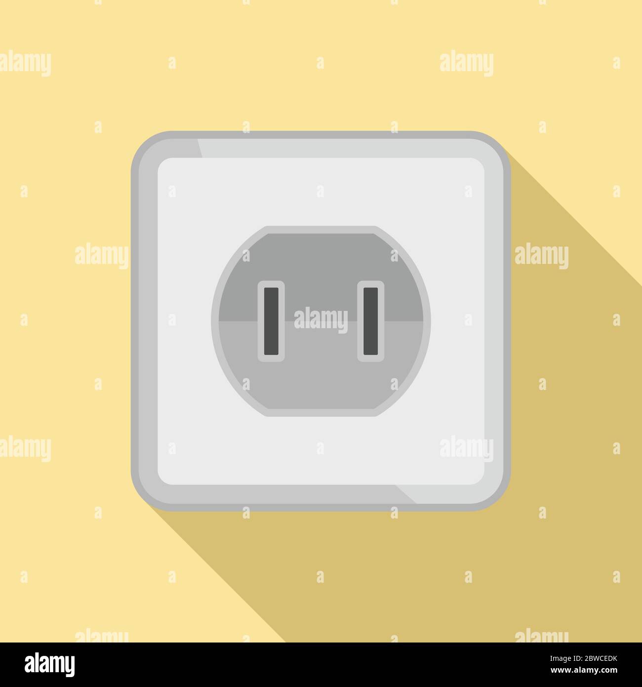 Element power socket icon. Flat illustration of element power socket ...