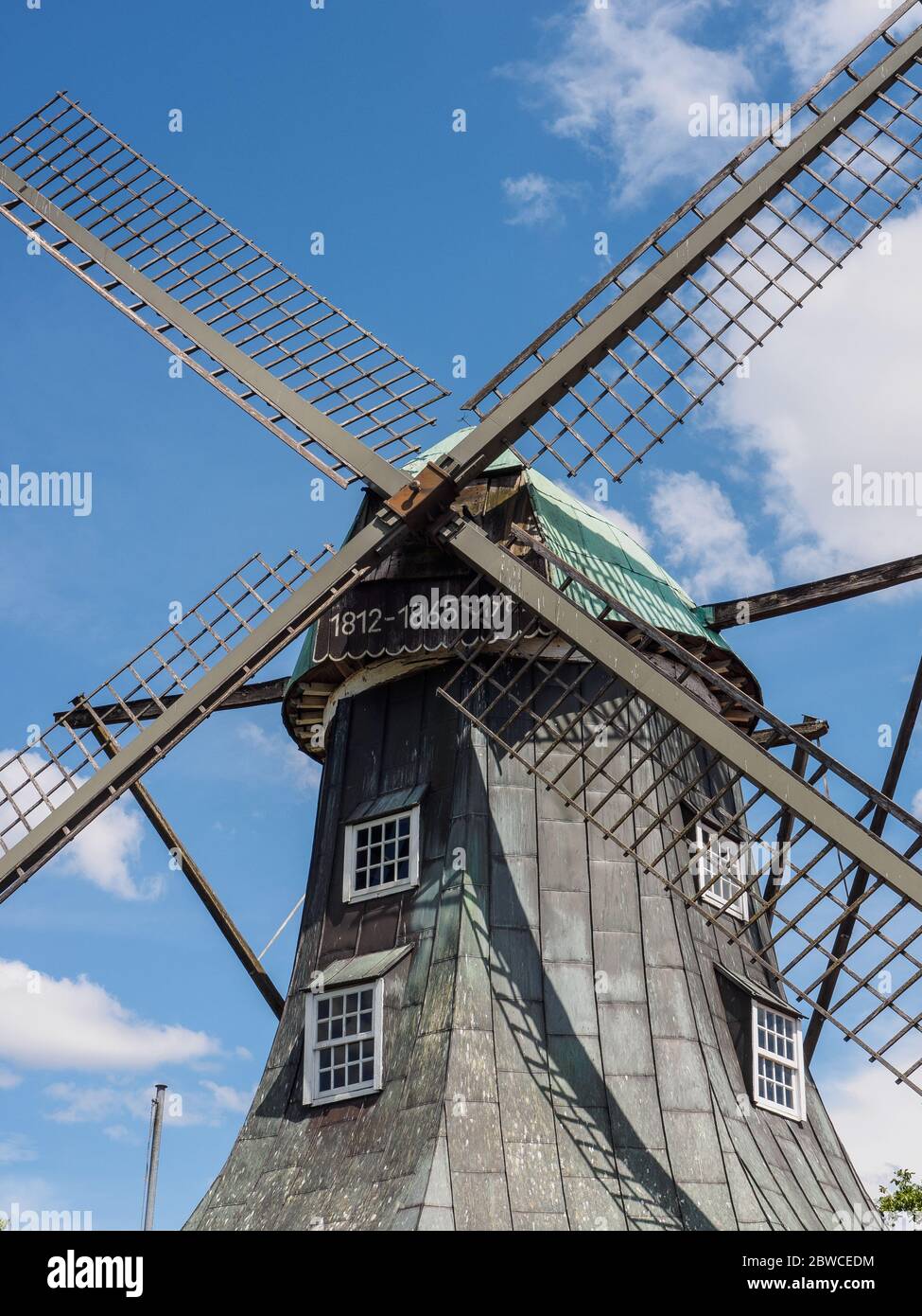 old windmill in germany Stock Photo - Alamy
