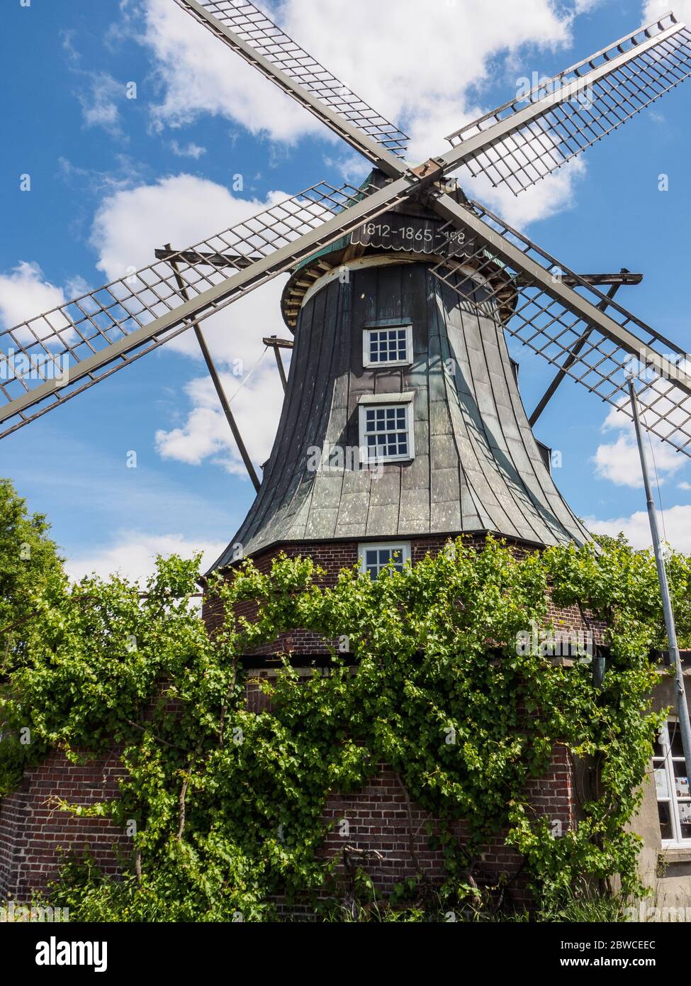 old windmill in germany Stock Photo - Alamy