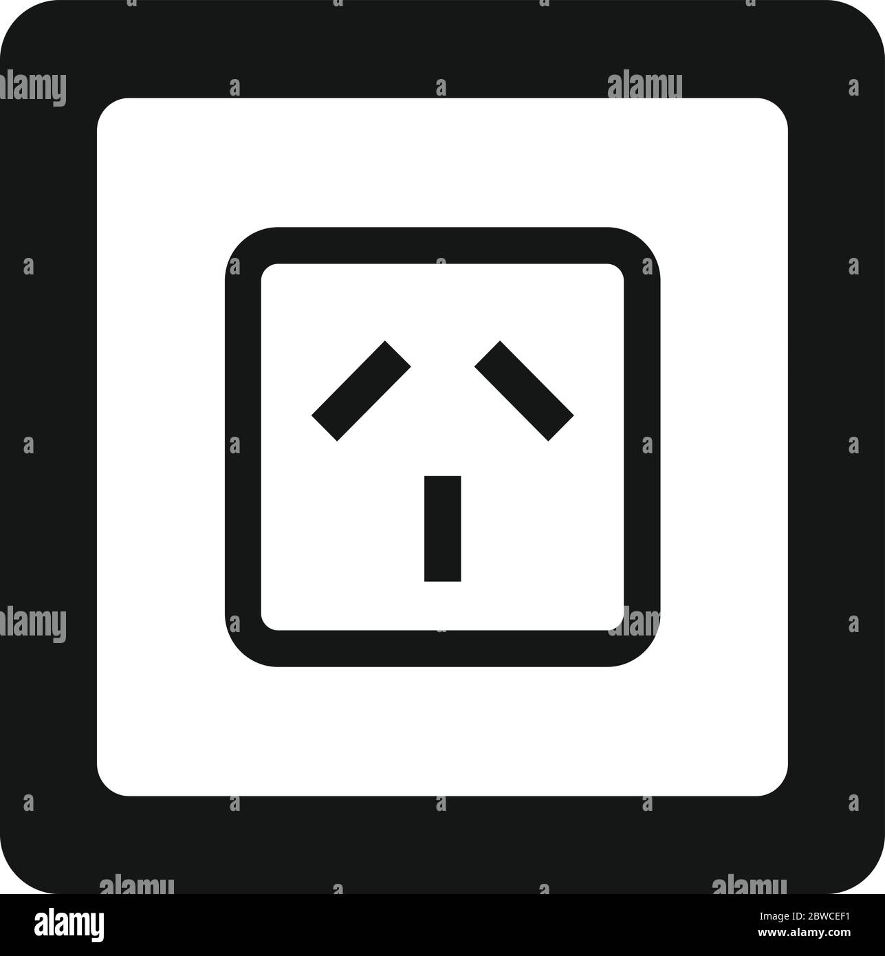 Type i power socket icon. Simple illustration of type i power socket ...