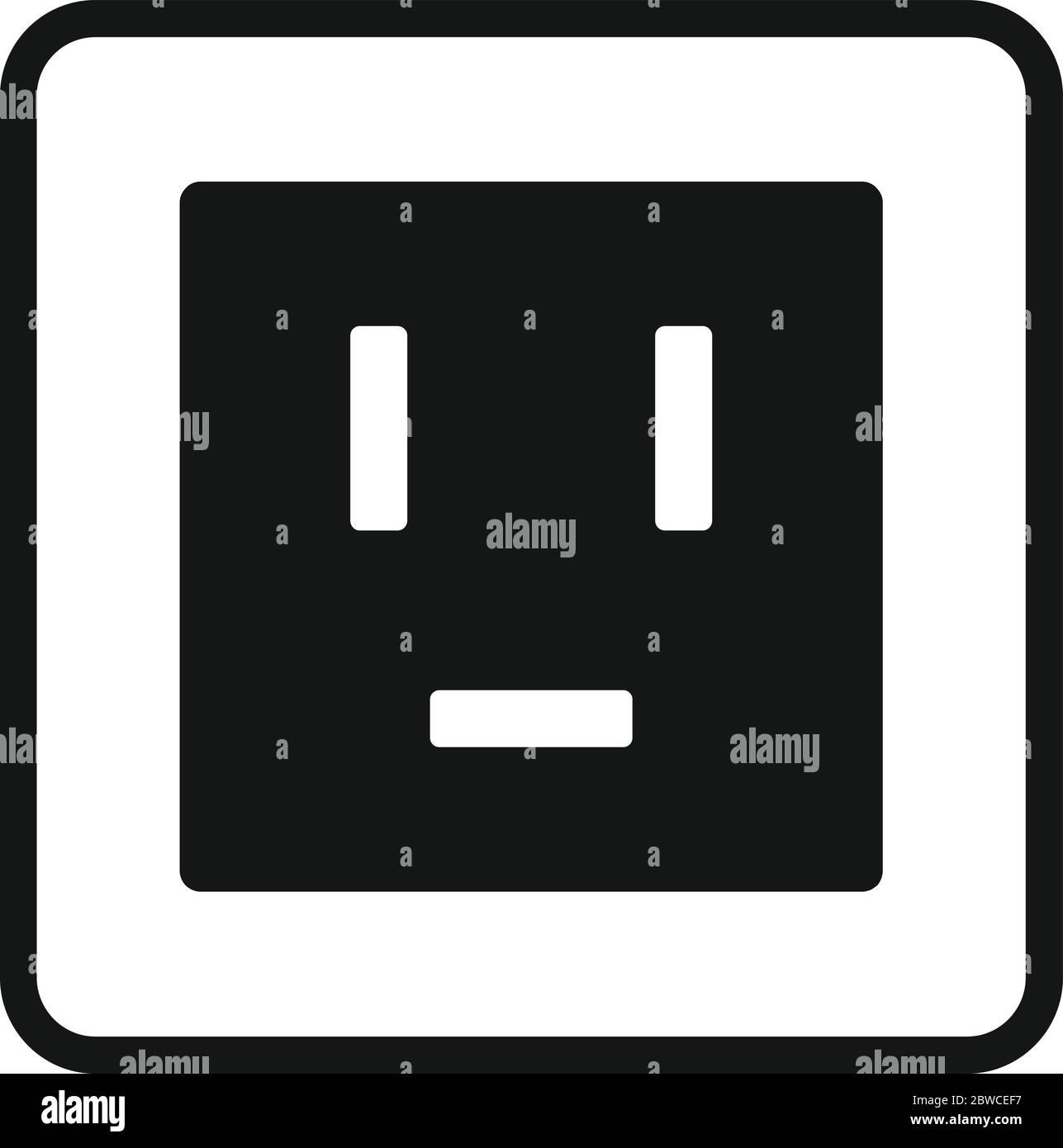 Electric power socket icon. Simple illustration of electric power ...