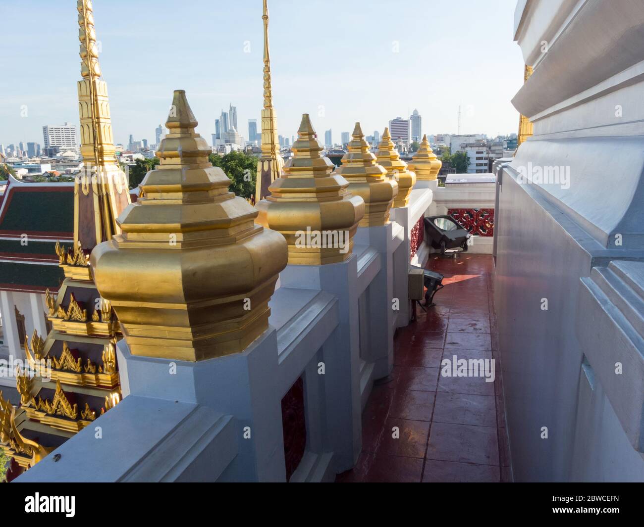 Loha Prasat Wat Ratchanatda temple in ฺBangkok Thailand Stock Photo - Alamy