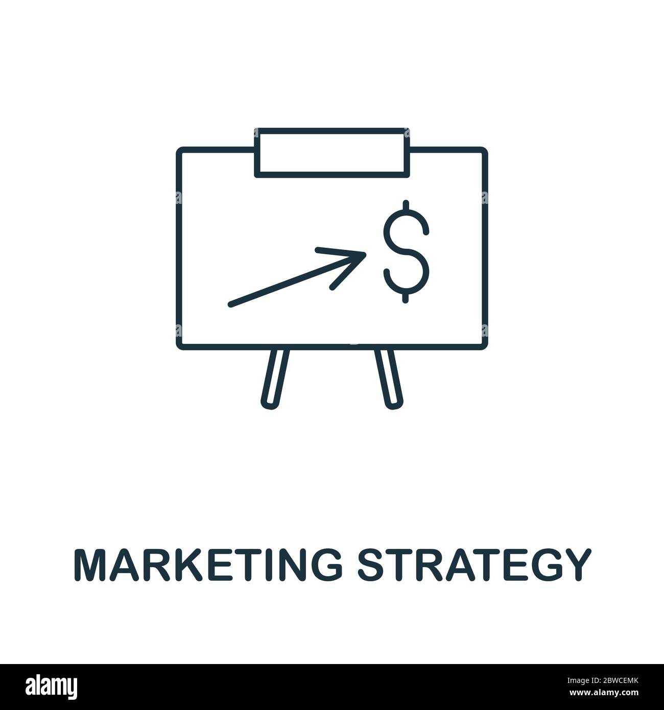 Marketing Strategy icon from planing collection. Simple line Marketing ...