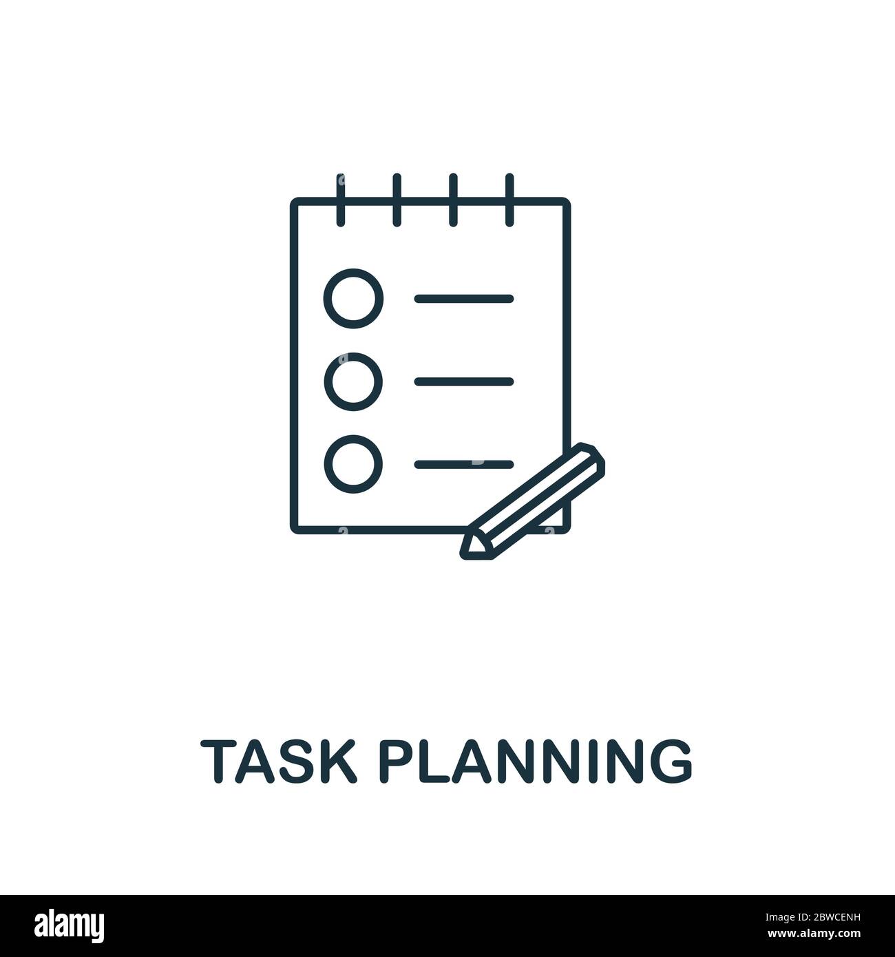 Task Planing icon from planing collection. Simple line Task Planing ...