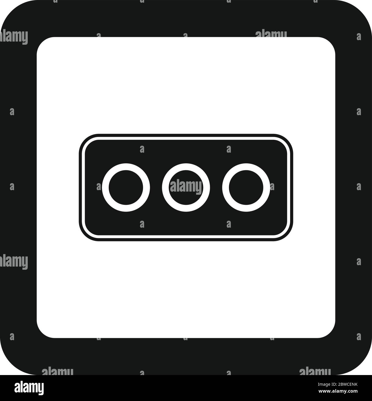 Type l power socket icon. Simple illustration of type l power socket ...