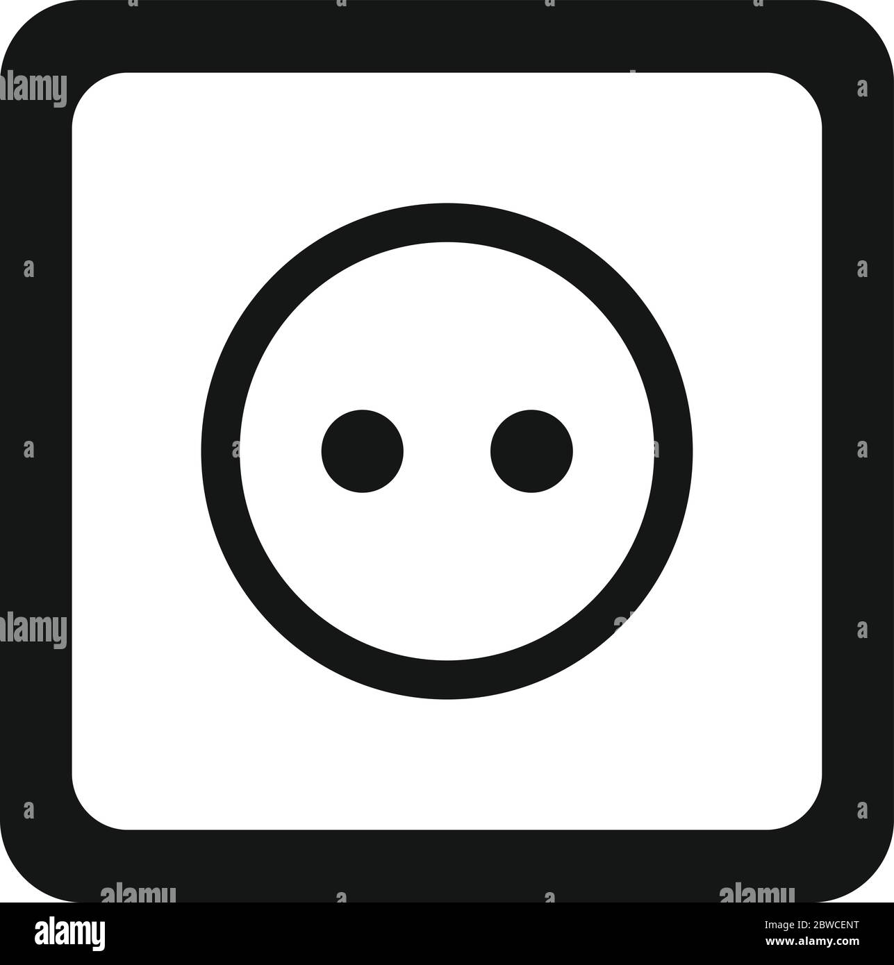 Classic power socket icon. Simple illustration of classic power socket ...