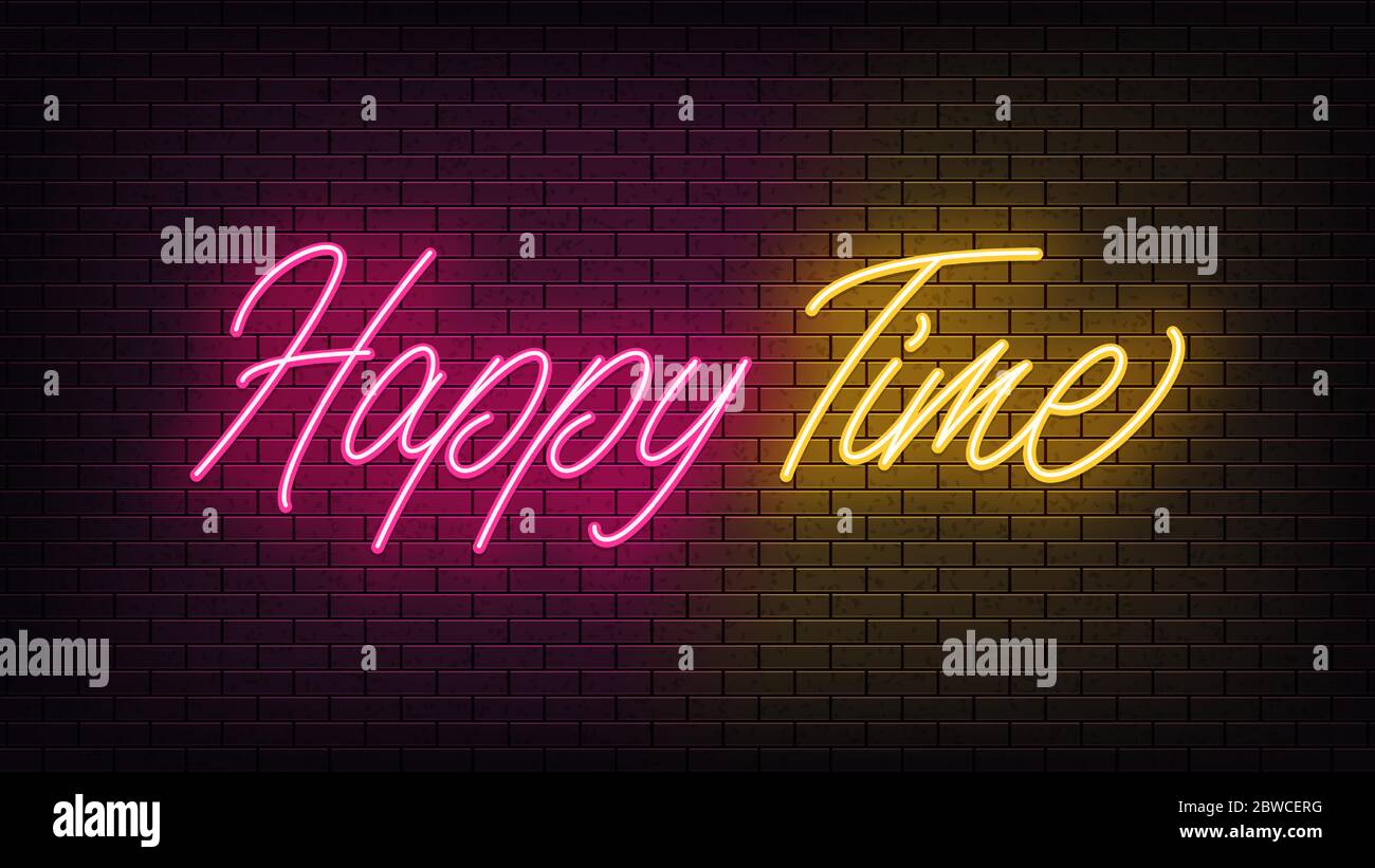 Day time neon lights Stock Vector Images - Alamy