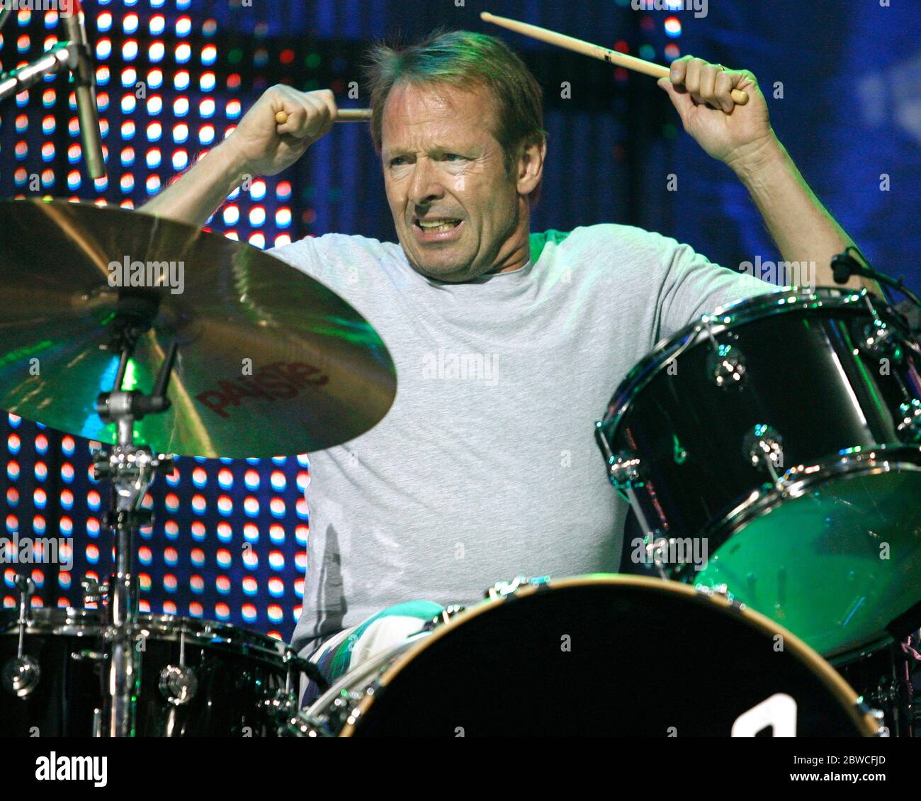 Drummer Simon Kirke performs with Bad Company at the Seminole Hard Rock ...