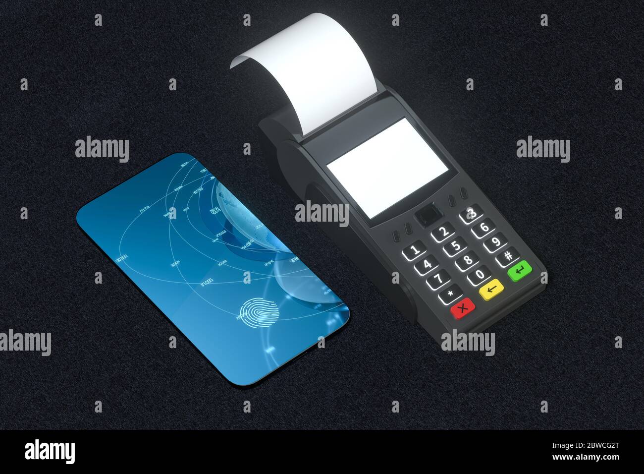 POS machine and mobile phone with fingerprint identification, 3d ...