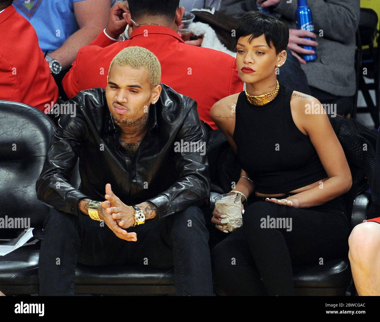 Rihanna and chris brown hi-res stock photography and images - Alamy