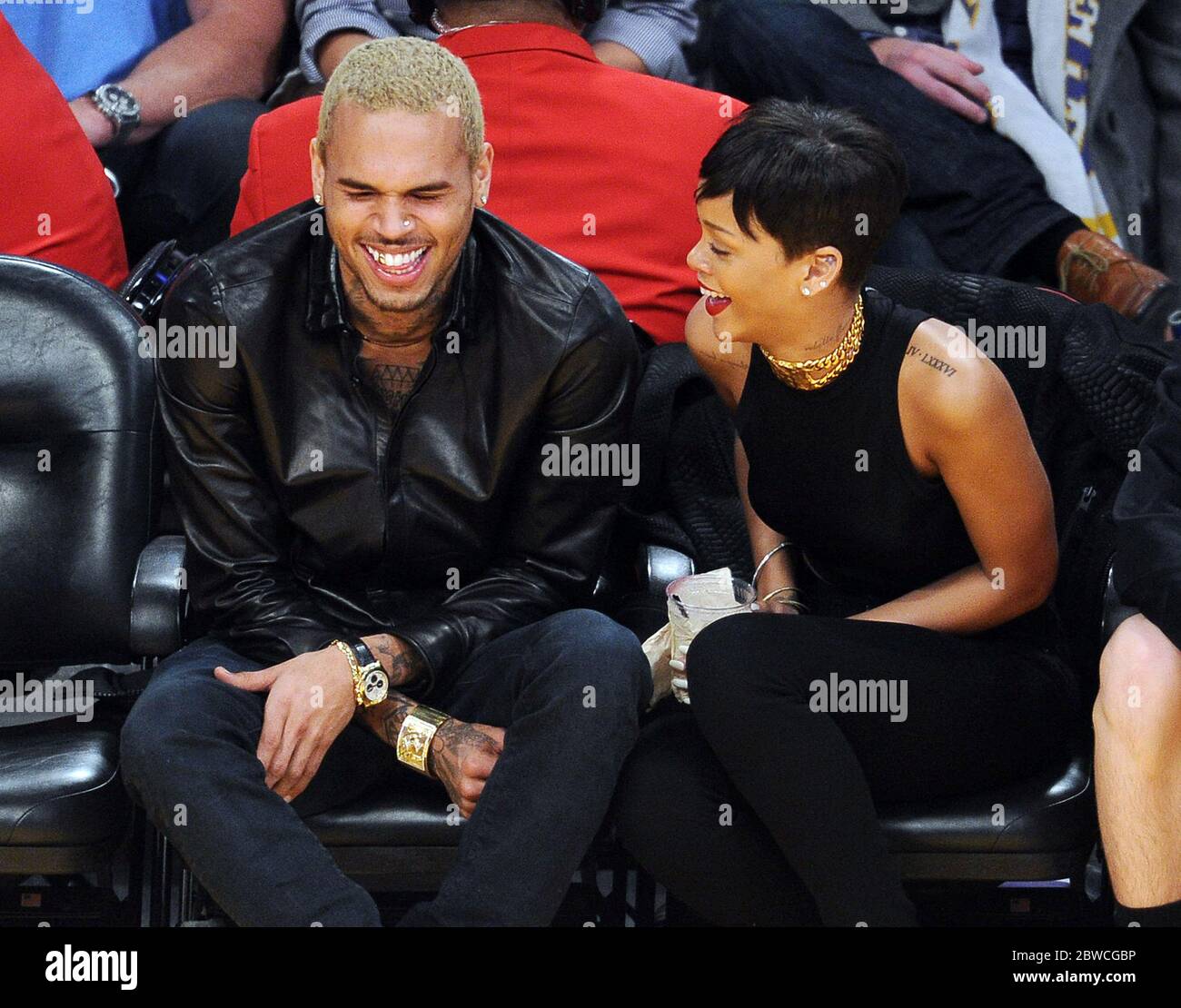 Chris brown rihanna hi-res stock photography and images - Alamy