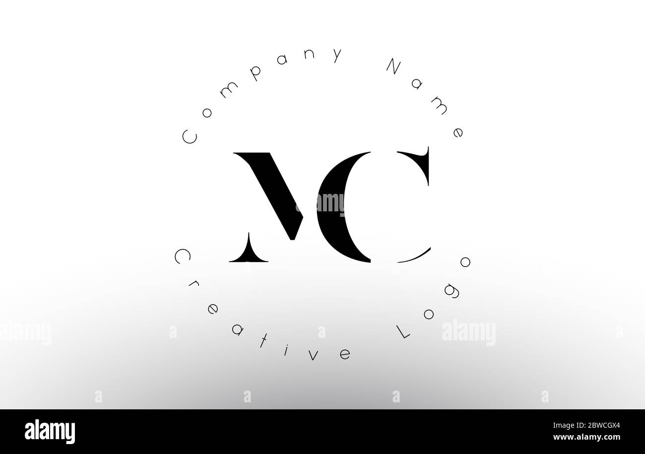 Letters MC M C Logo with a minimal design. Simple MC M C Icon with ...