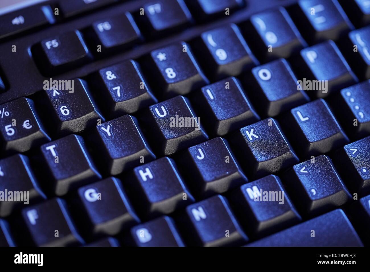 Black Keyboard Detail Stock Photo - Alamy