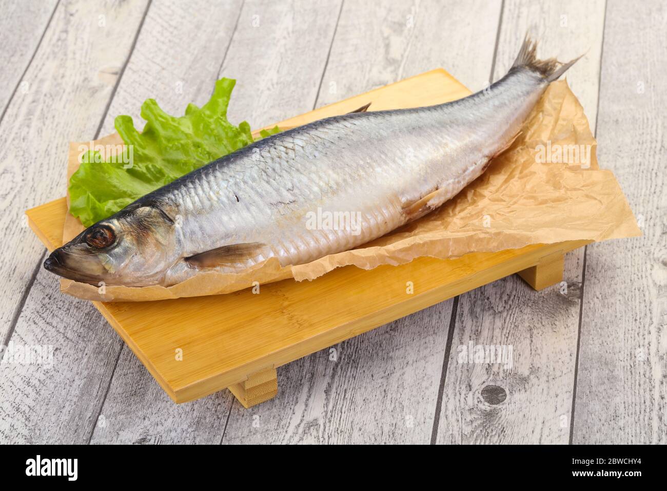 Salted herring fish ready for eat Stock Photo - Alamy