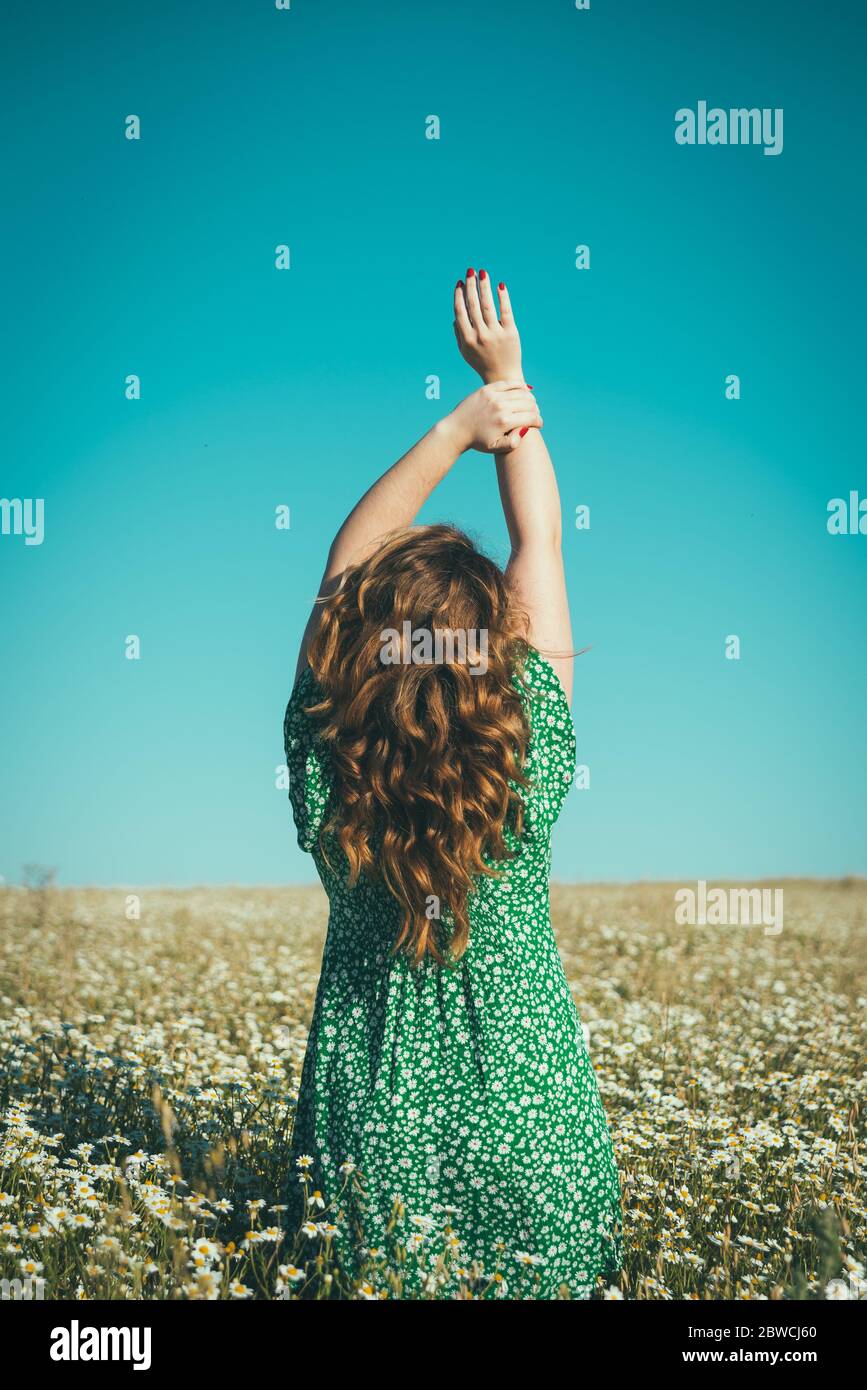 Curvy woman rear view hi-res stock photography and images - Alamy