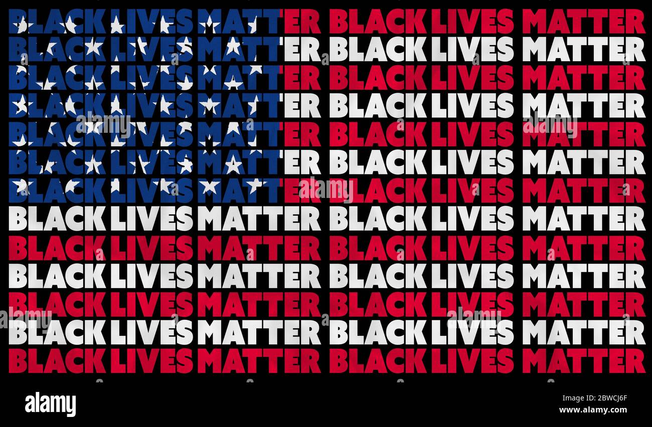 A Black Lives Matter (BLM) graphic illustration for use as poster to ...