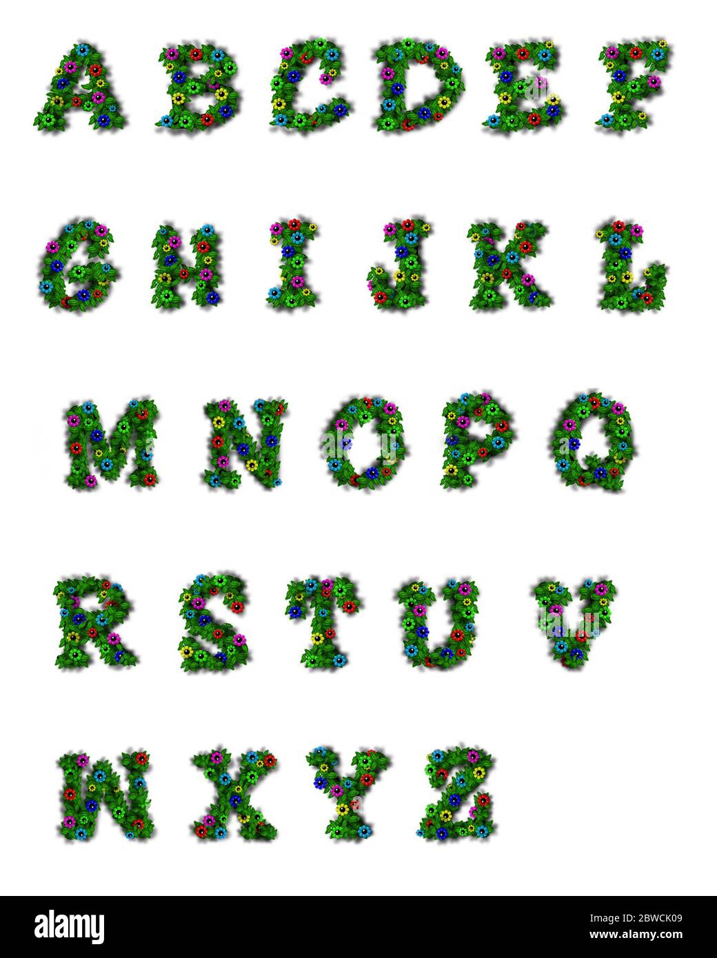 Alphabet Arbor Set Stock Photo - Alamy
