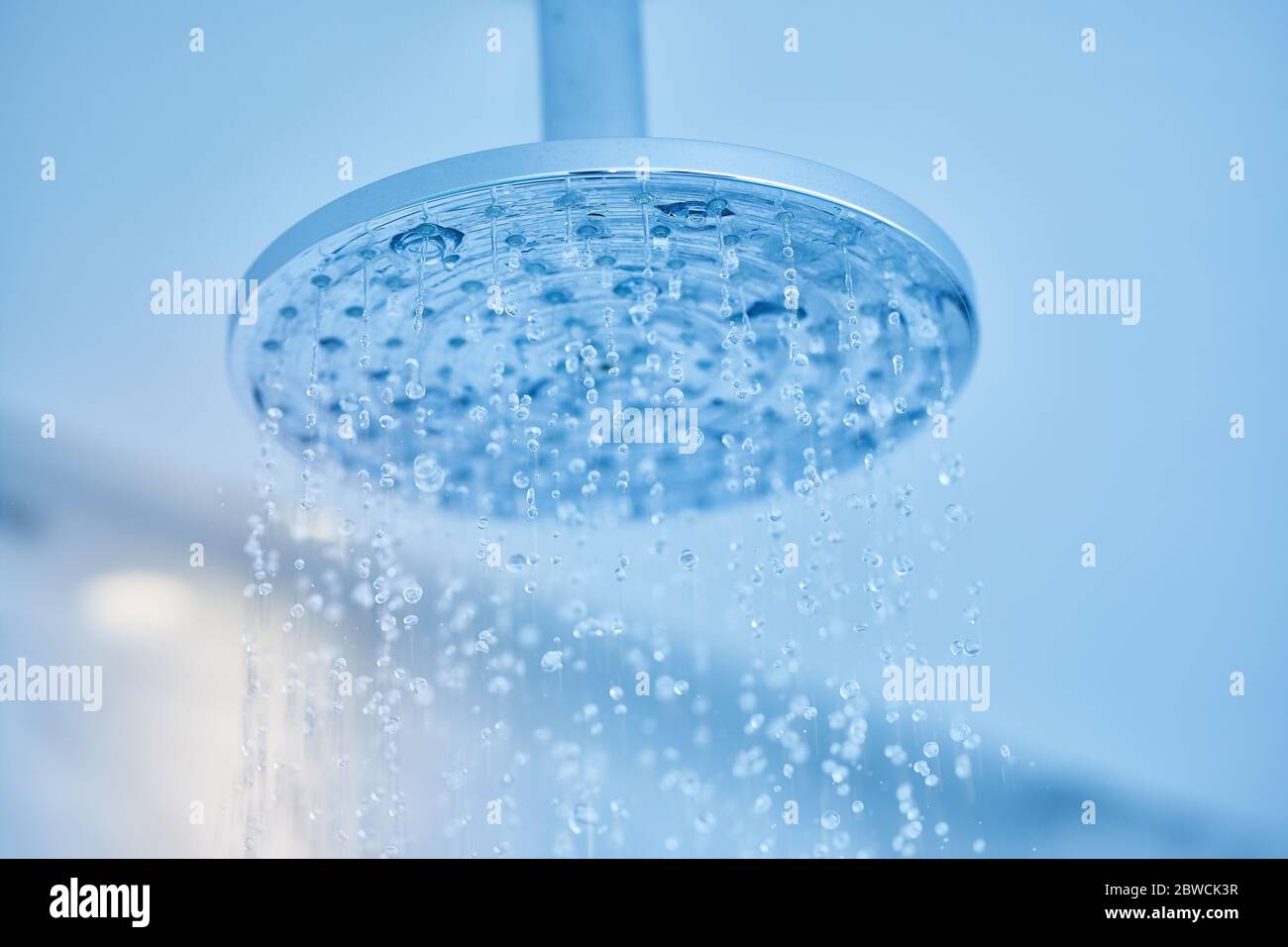 Shower water flowing Stock Photo - Alamy