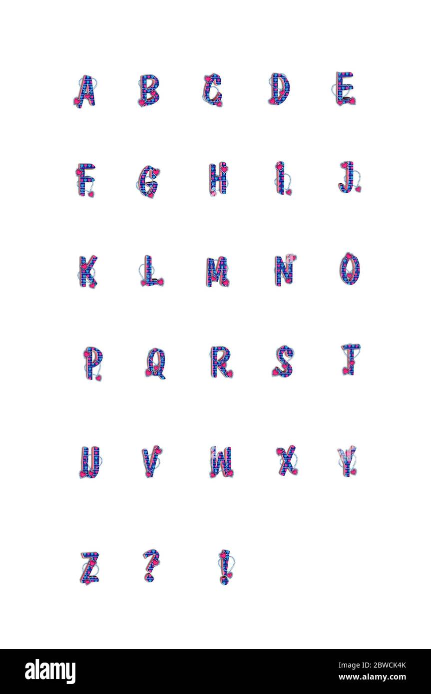 Alphabet Heat Necklace Set Stock Photo - Alamy