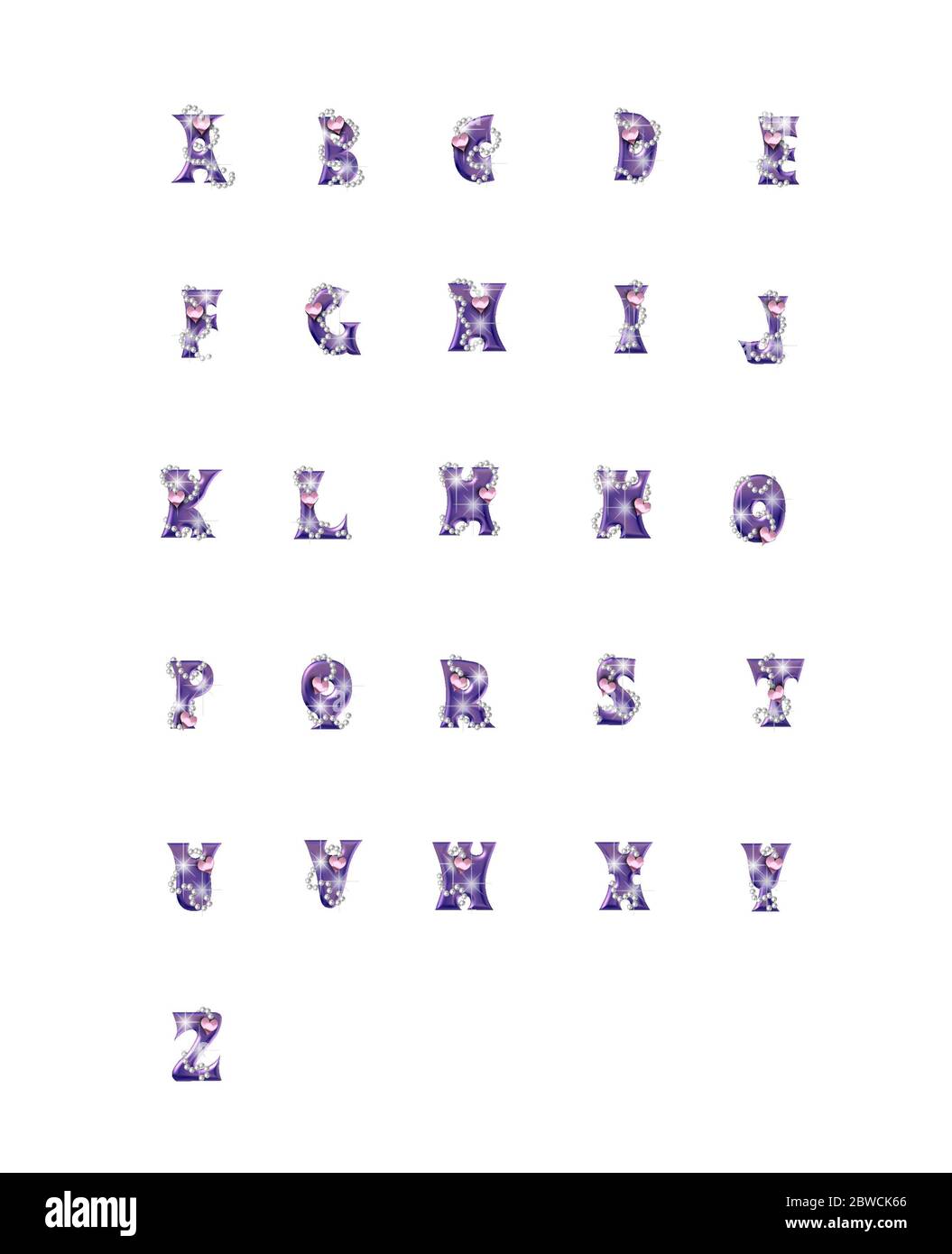 Alphabet Prize Pearls Set Stock Photo - Alamy