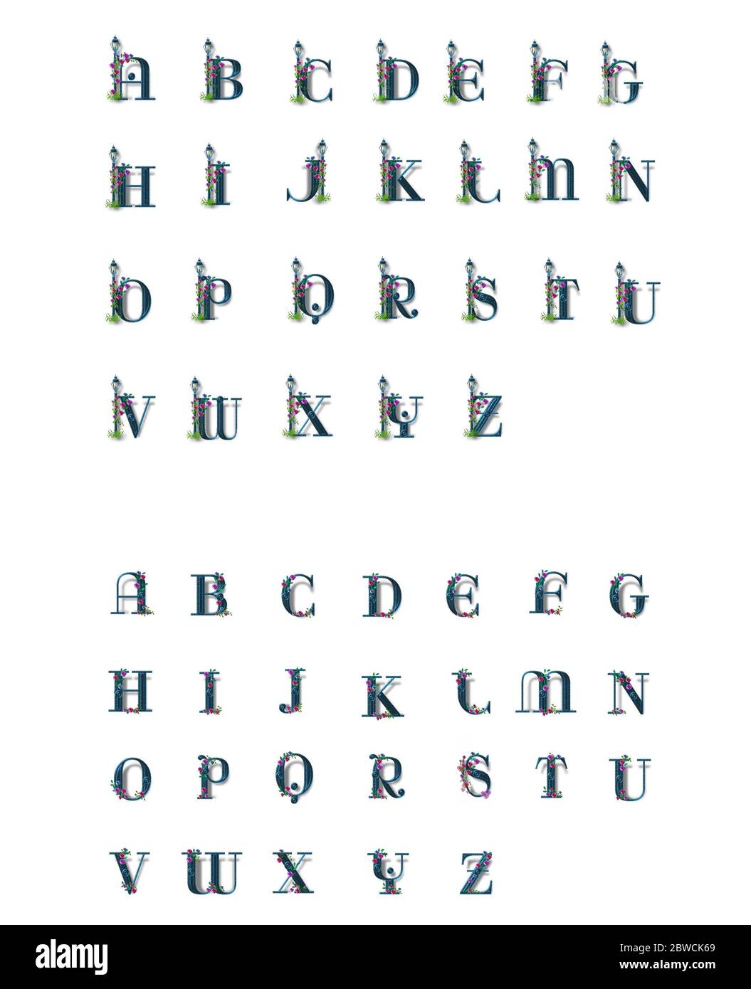 Alphabet Street Corner Set Stock Photo - Alamy