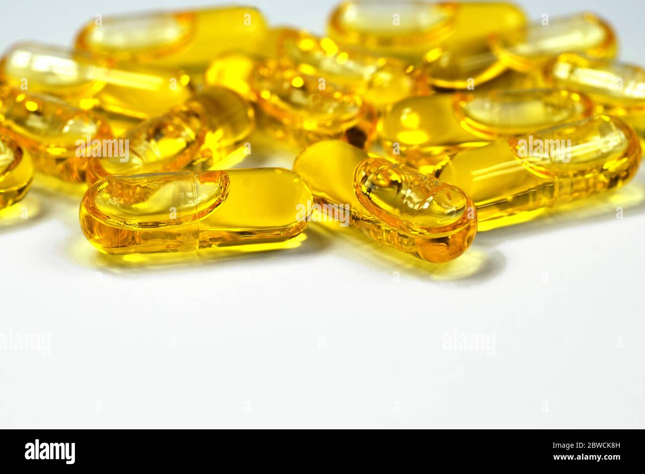 A large close-up on several capsules with a medicine Stock Photo - Alamy