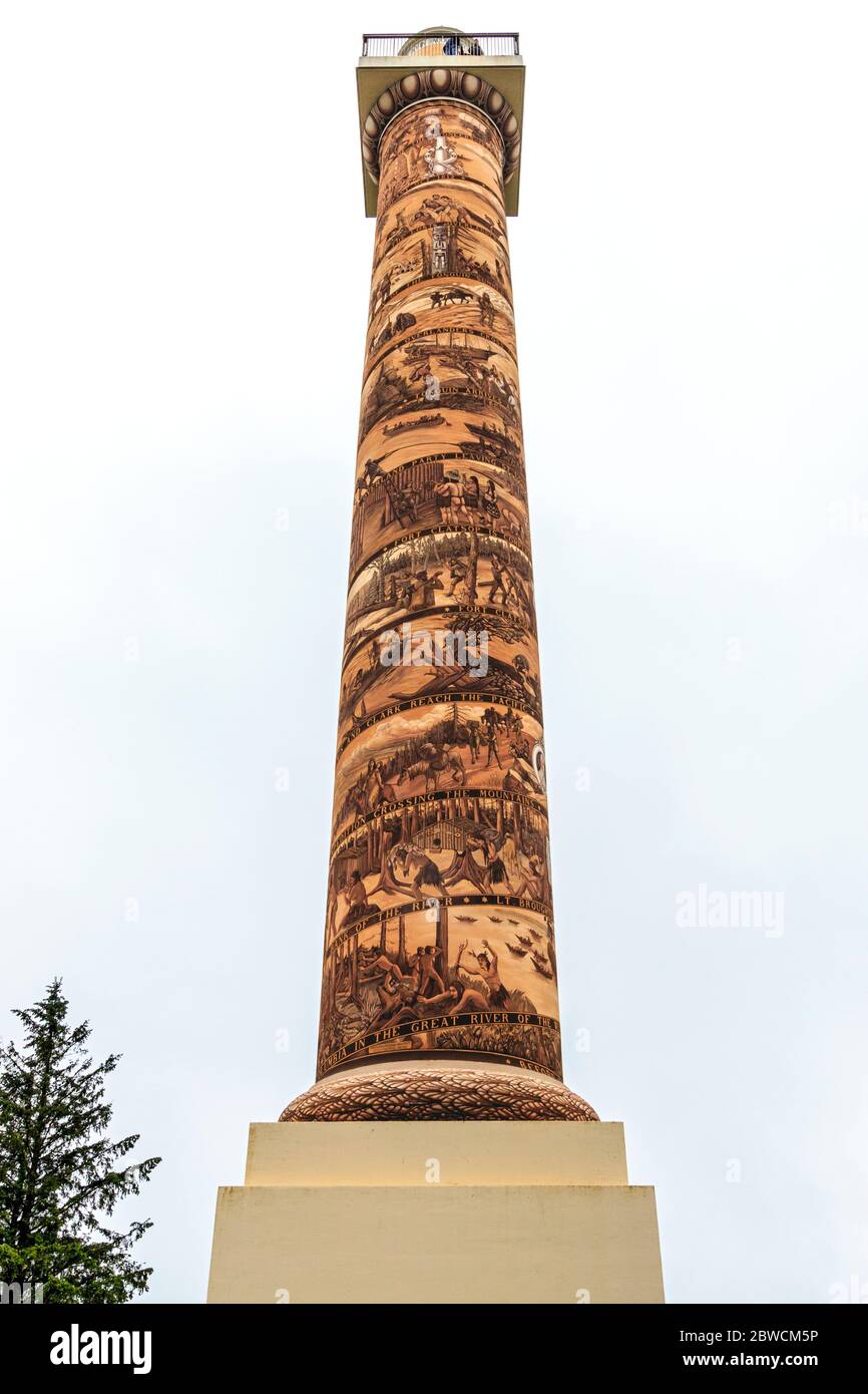 125 foot 38 tall astoria column hi-res stock photography and images - Alamy