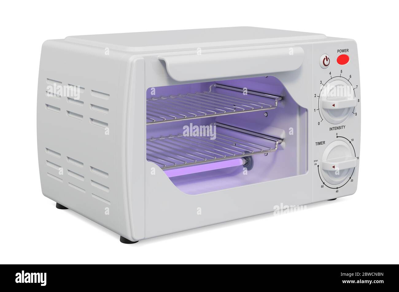 Ultraviolet Sterilizer Cabinet. 3D rendering isolated on white ...