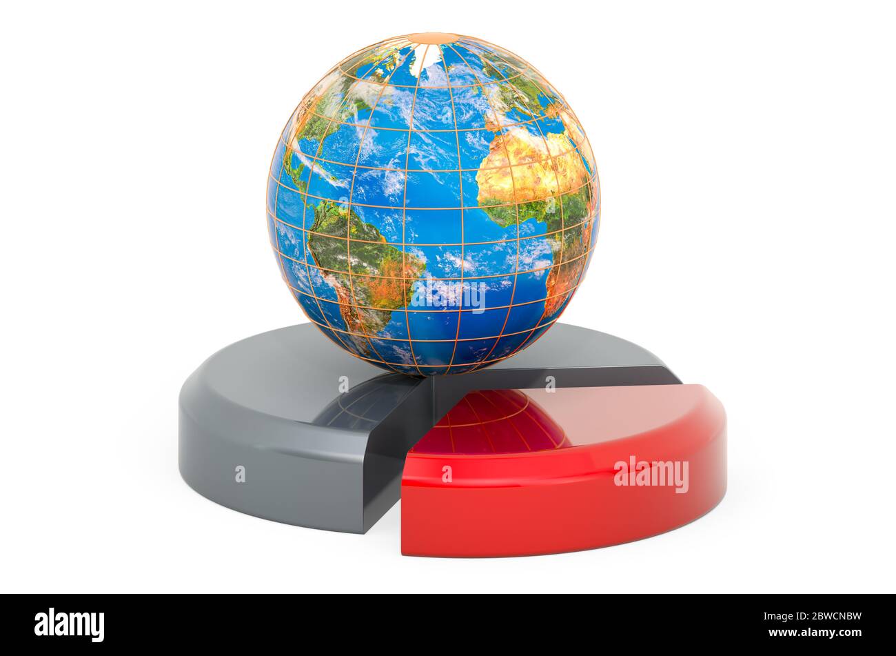 Globe pie chart hi-res stock photography and images - Alamy