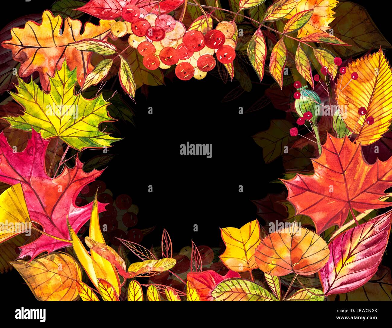 Autumn template background. Seasonal illustrations.web banner template ...