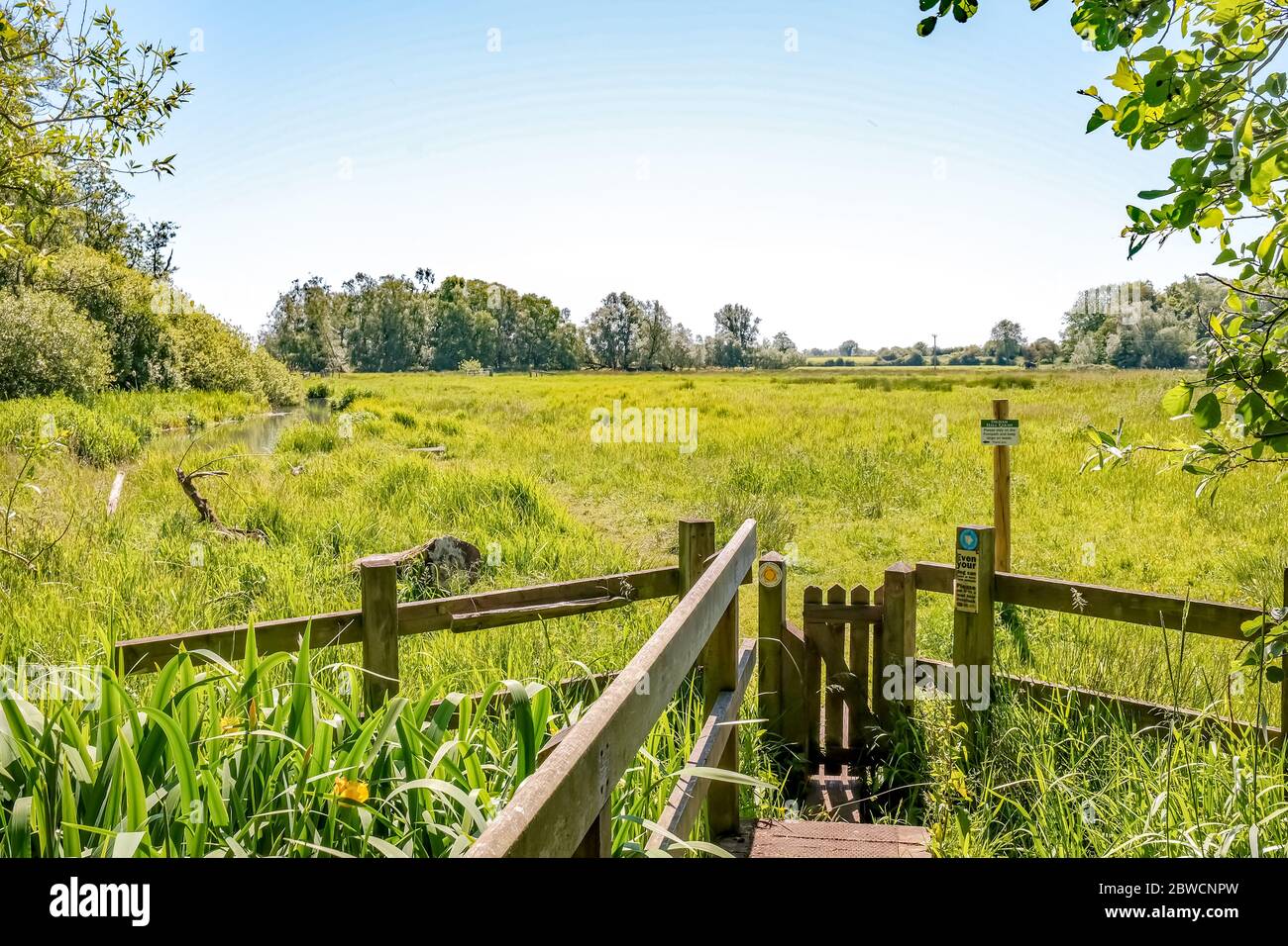 27 The tow path along the Honing and Dilham canal in the Norfolk ...
