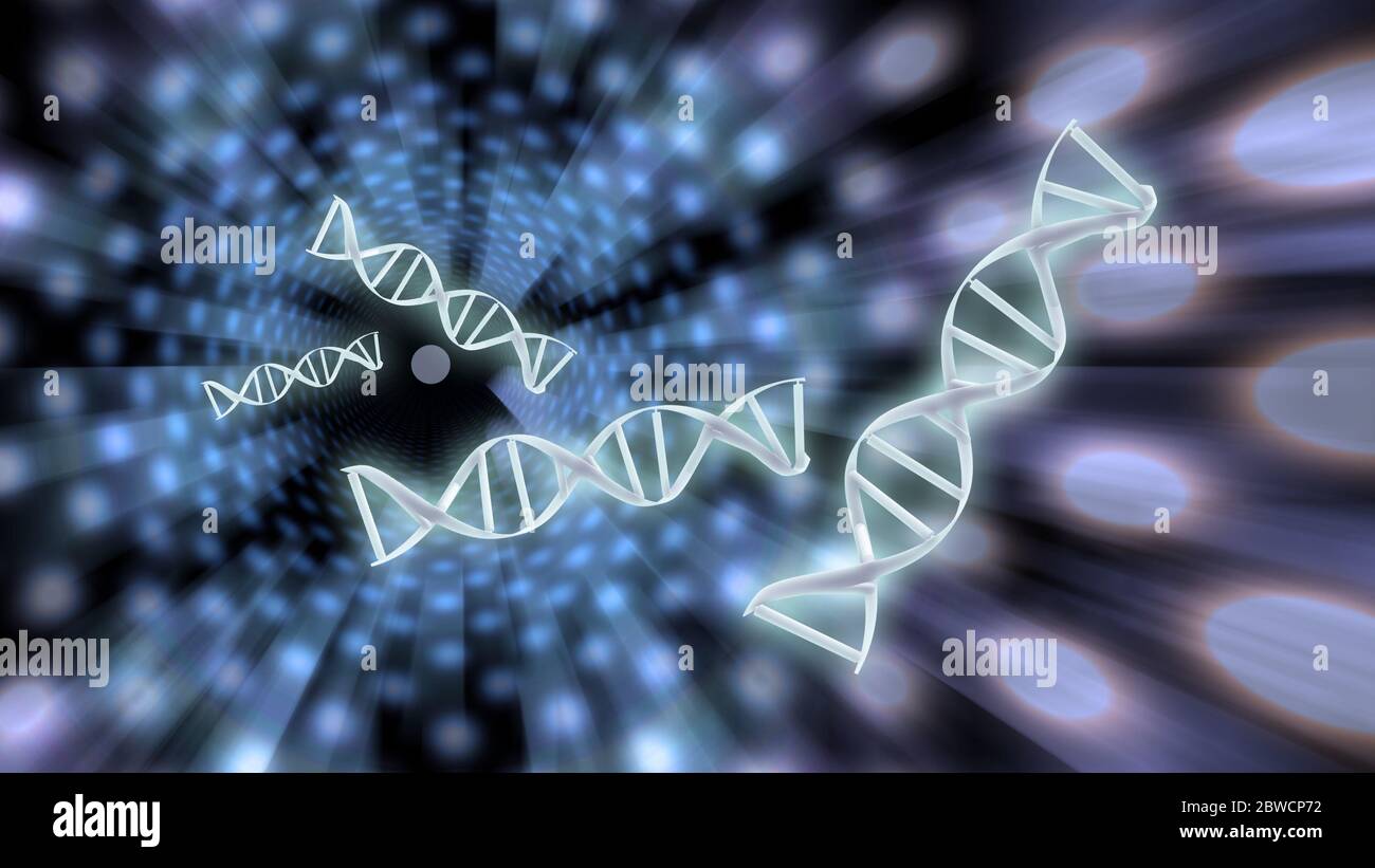 DNA Solutions. Digital modern art Stock Photo - Alamy