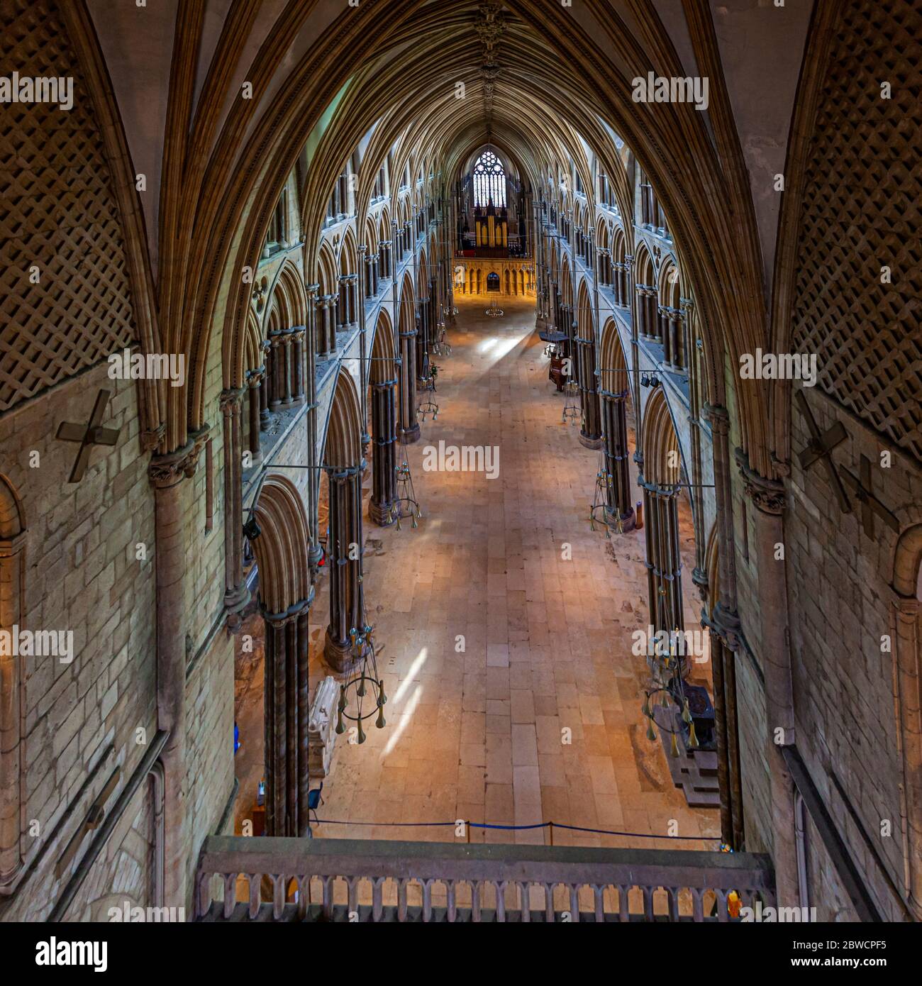 Vault and Main Aisle of Lincoln Cathedral Stock Photo - Alamy