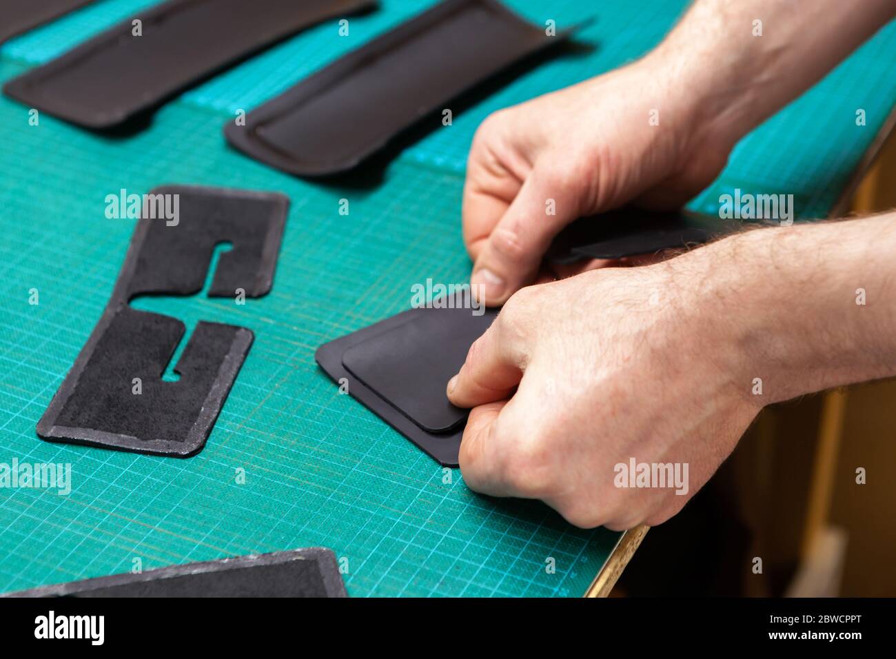 Leather production process hi-res stock photography and images - Alamy