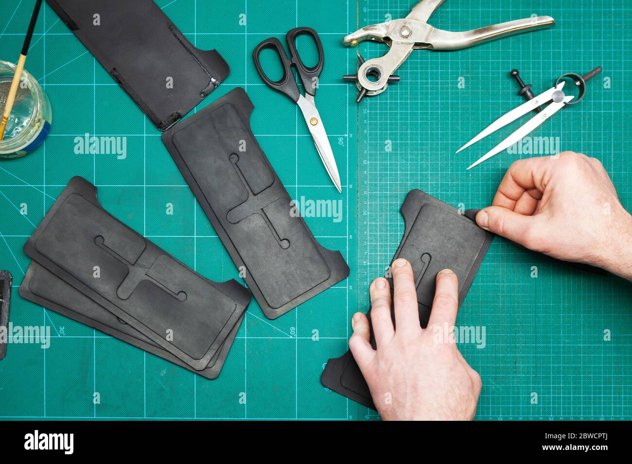 Leather making process hi-res stock photography and images - Alamy