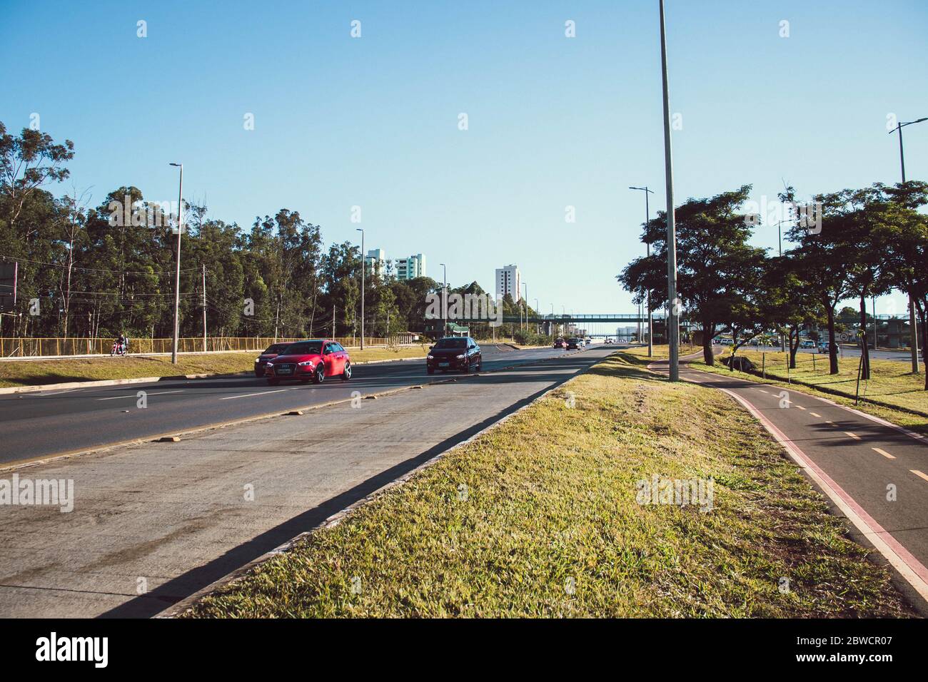 A beautiful view of EPTG street at Brasilia, Brazil Stock Photo - Alamy
