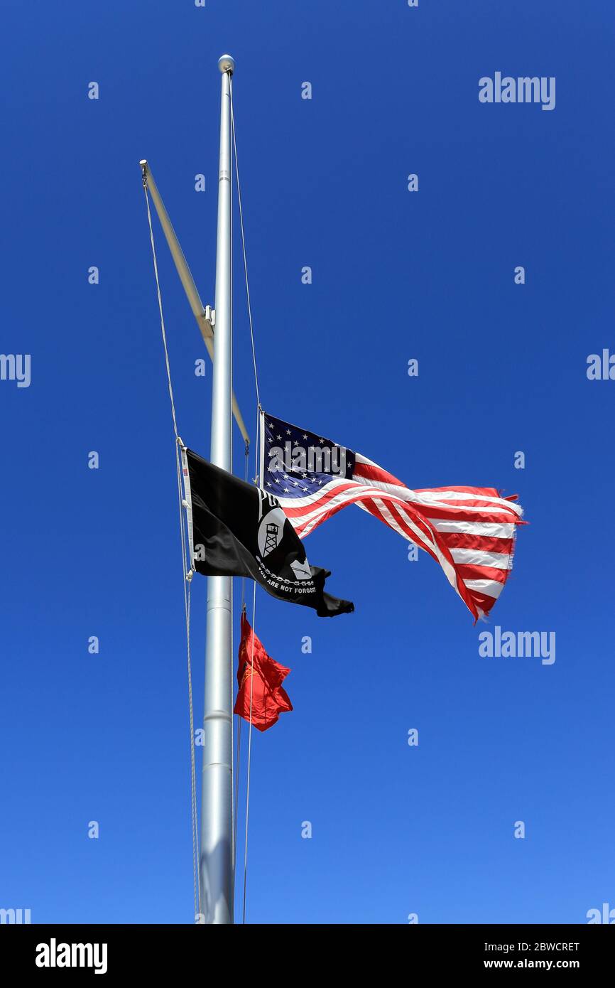 Flagpole Long Island new York Stock Photo - Alamy