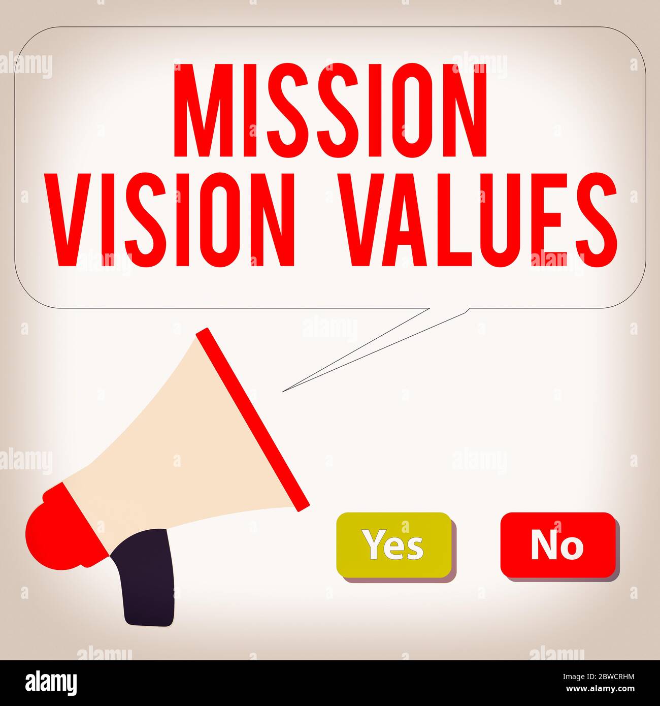 Word writing text Mission Vision Values. Business photo showcasing ...