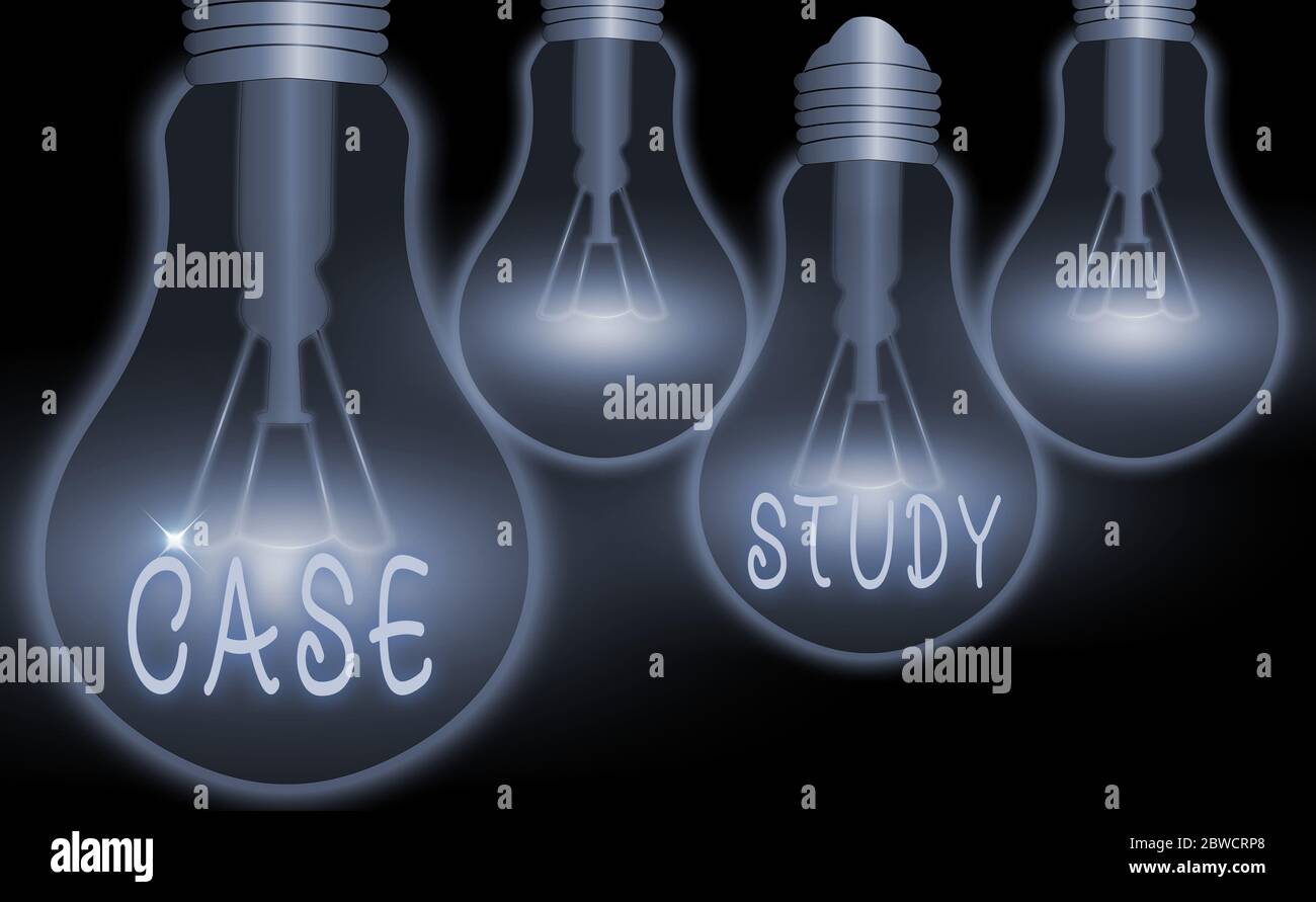 Handwriting text Case Study. Conceptual photo indepth examination ...